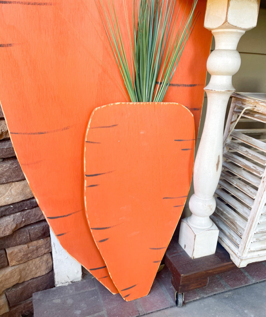 Diy Large Wood Carrots - Create Make Decorate with Nikki