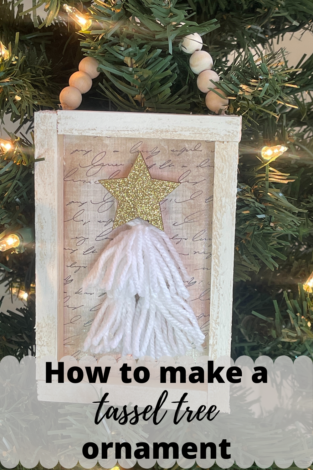 Tassel Tree Ornament - Create Make Decorate with Nikki