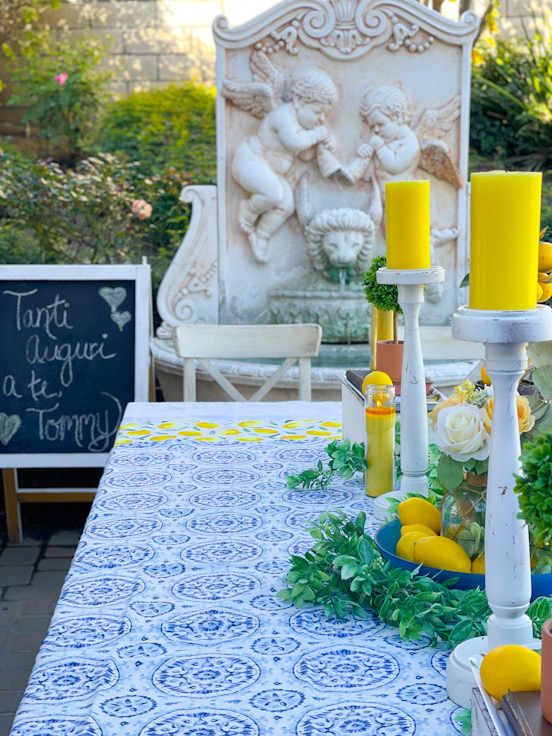 Italian Dinner Party Tablescape - Create Make Decorate with Nikki