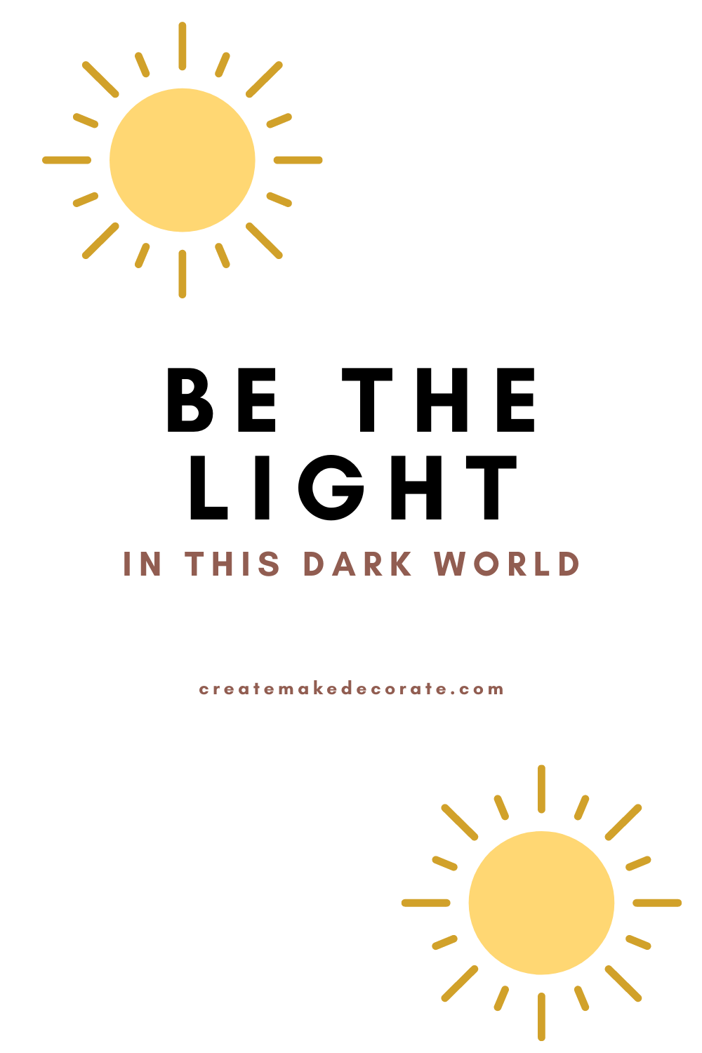 Be the Light - Create Make Decorate with Nikki