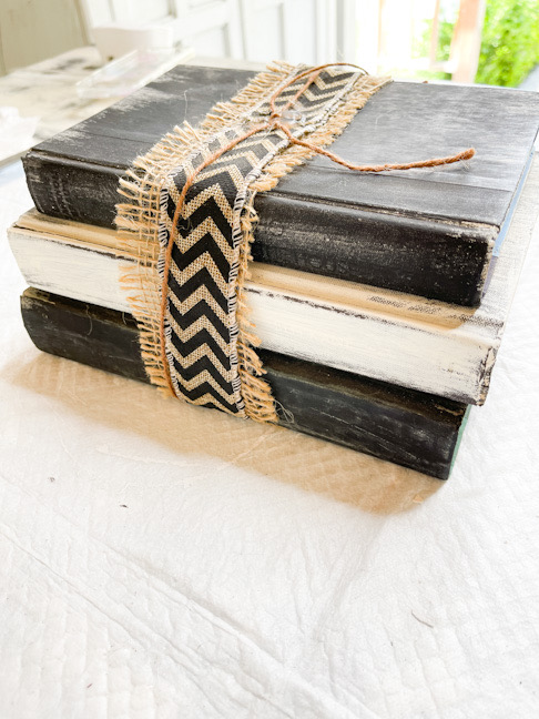 Painted Book Stack - Create Make Decorate with Nikki