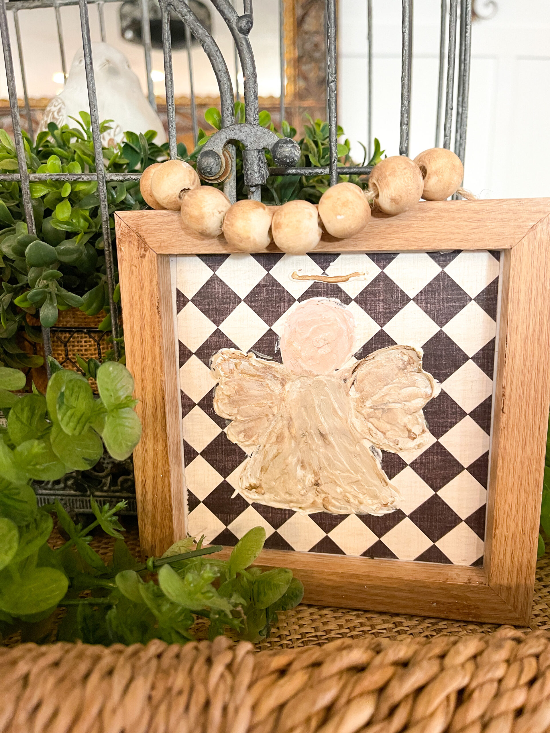 Diy Textured Angel Painting - Create Make Decorate with Nikki